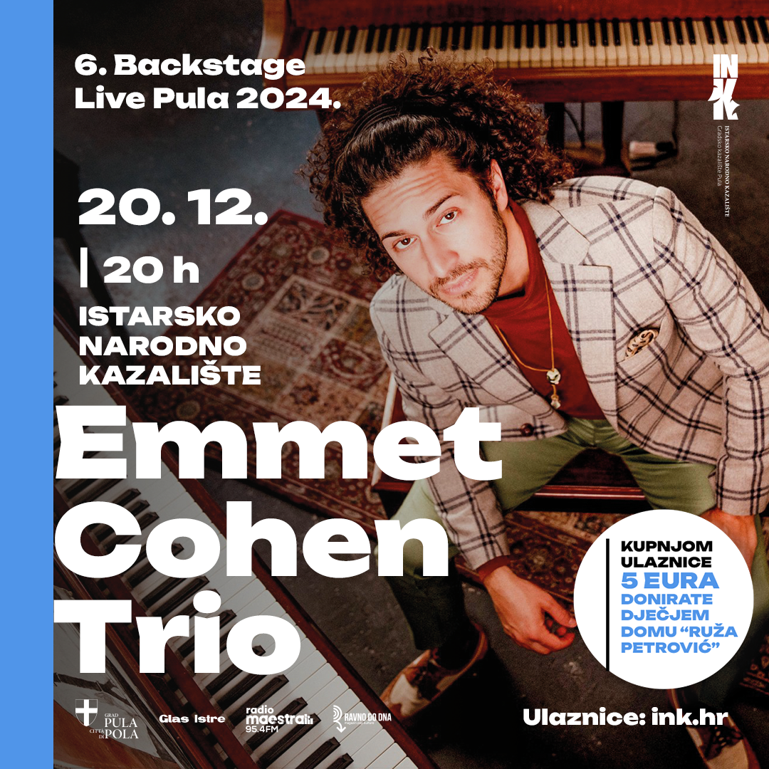 Emmet Cohen Trio za Dječji dom Ruža Petrović – Jazz spektakl u INK-u ...